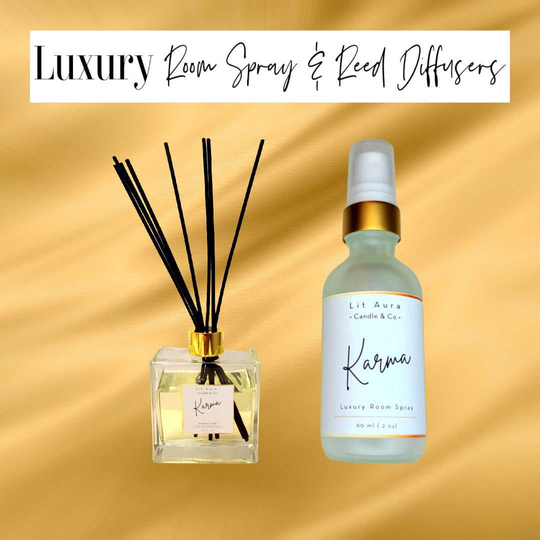 Luxury Room Sprays & Reed Diffusers – Lit Aura Candle & Co